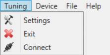 Tuning Menu | Spitronics Support